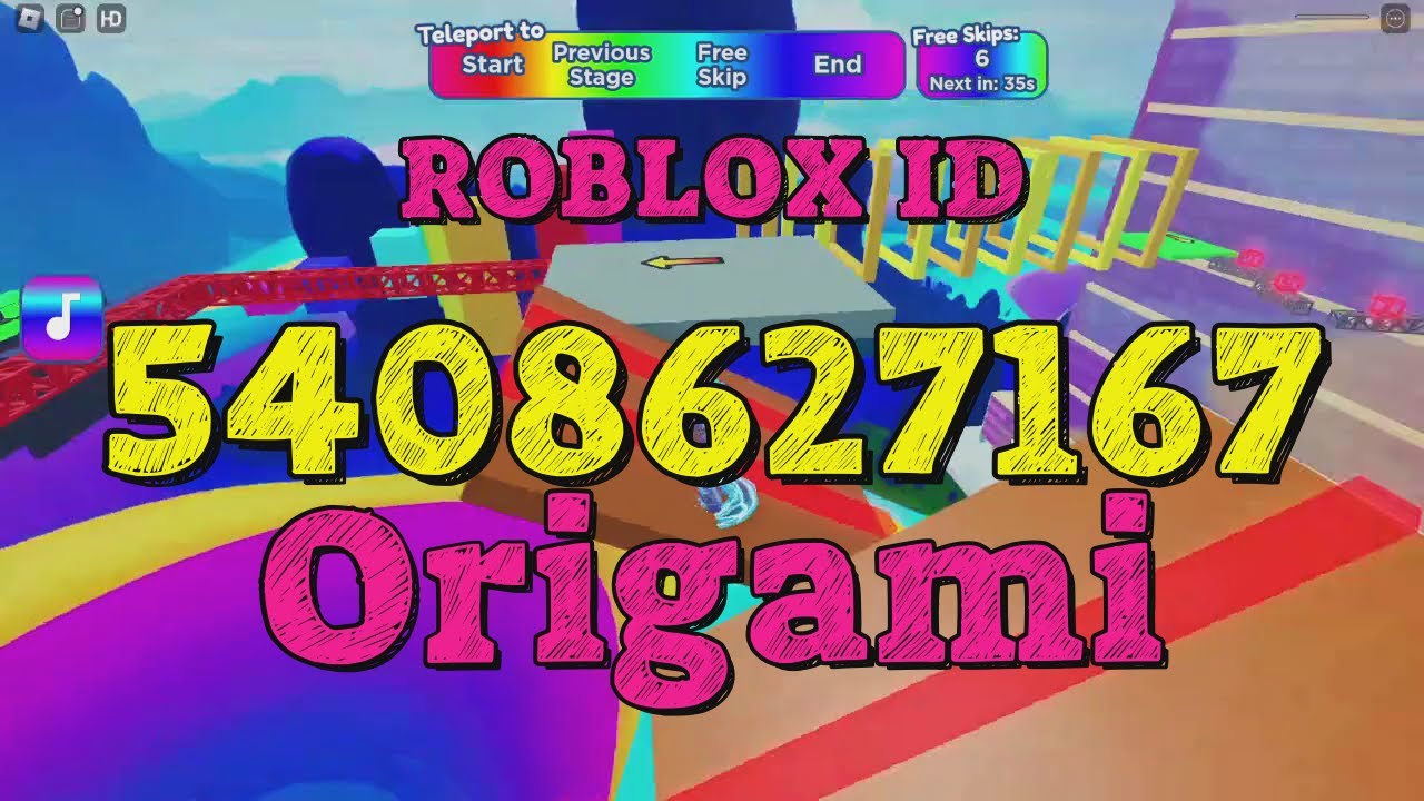 ORIGAMI Roblox Song Codes - YouTube