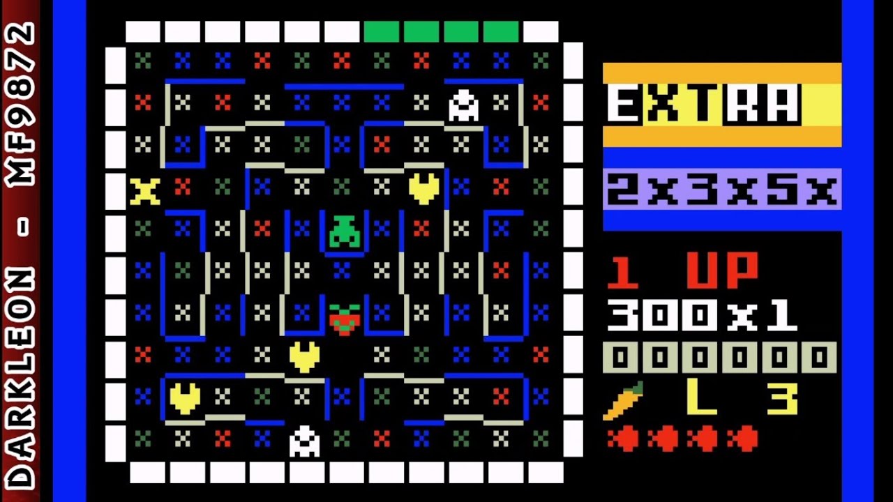 Intellivision - Lady Bug © 1983 Universal - Gameplay - YouTube
