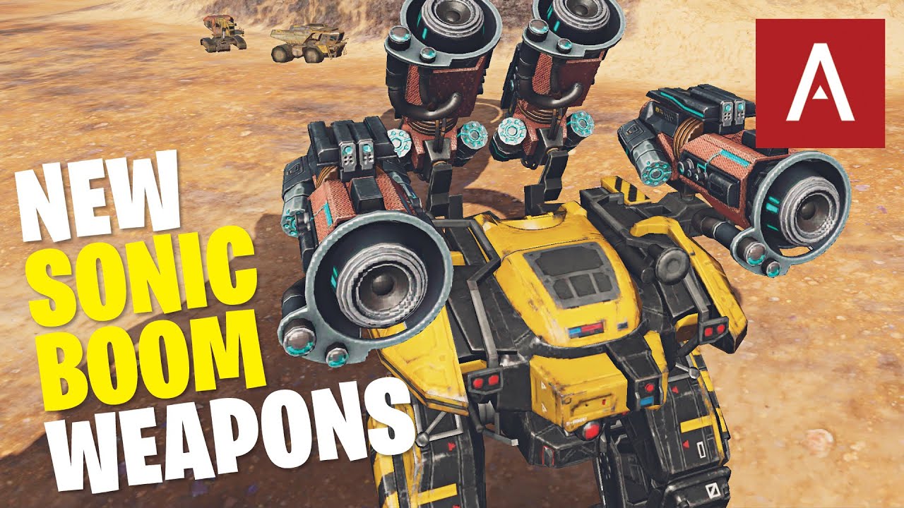 War Robots - NEW Sound Wave Weapons On The Test Server WR Gameplay ...