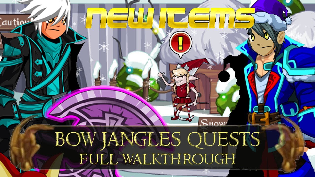 AQW Bow Jangles Quests Full Walkthrough /join frostvale | All New Merge ...