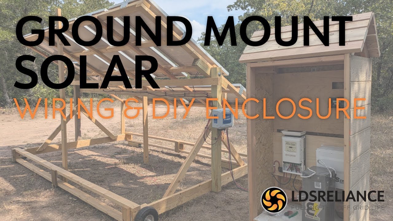 DIY Ground Mount Solar Rack Setup - Part 3 - Wiring & Building A DIY ...