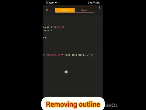 CSS form text box removing outline#css3course #csstutorialscool - YouTube