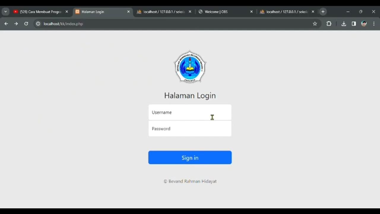 membuat website program crud menggunakan php dan mysql - YouTube