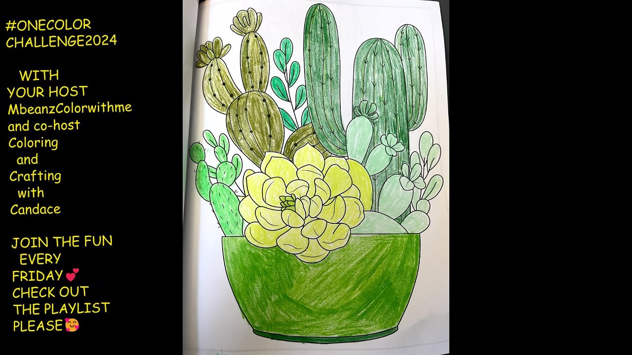 #ONECOLORCHALLENGE2024 @MbeanzColorwithMe @ColoringwithCandace1020 ️MY ...