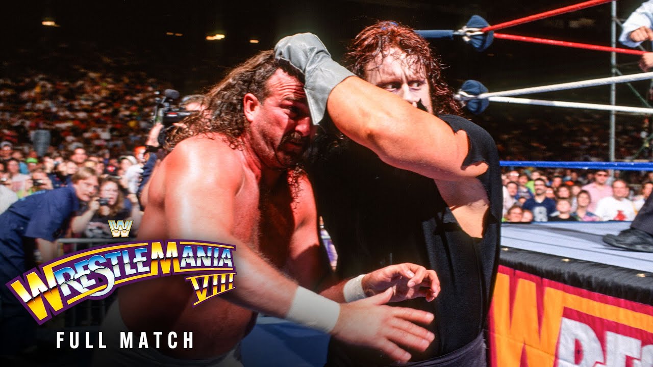 FULL MATCH: Undertaker vs. Jake Roberts: WrestleMania VIII - YouTube