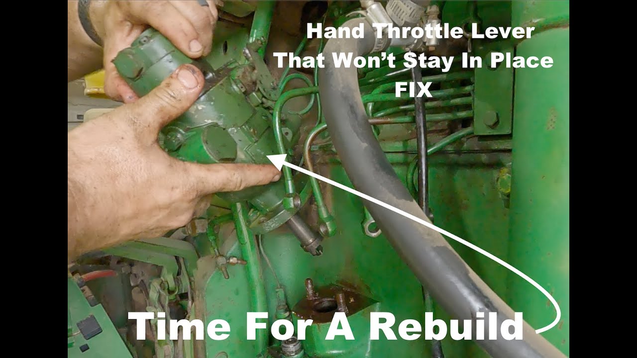 Injection Pump Removal Installation Hand Throttle Fix John Deere