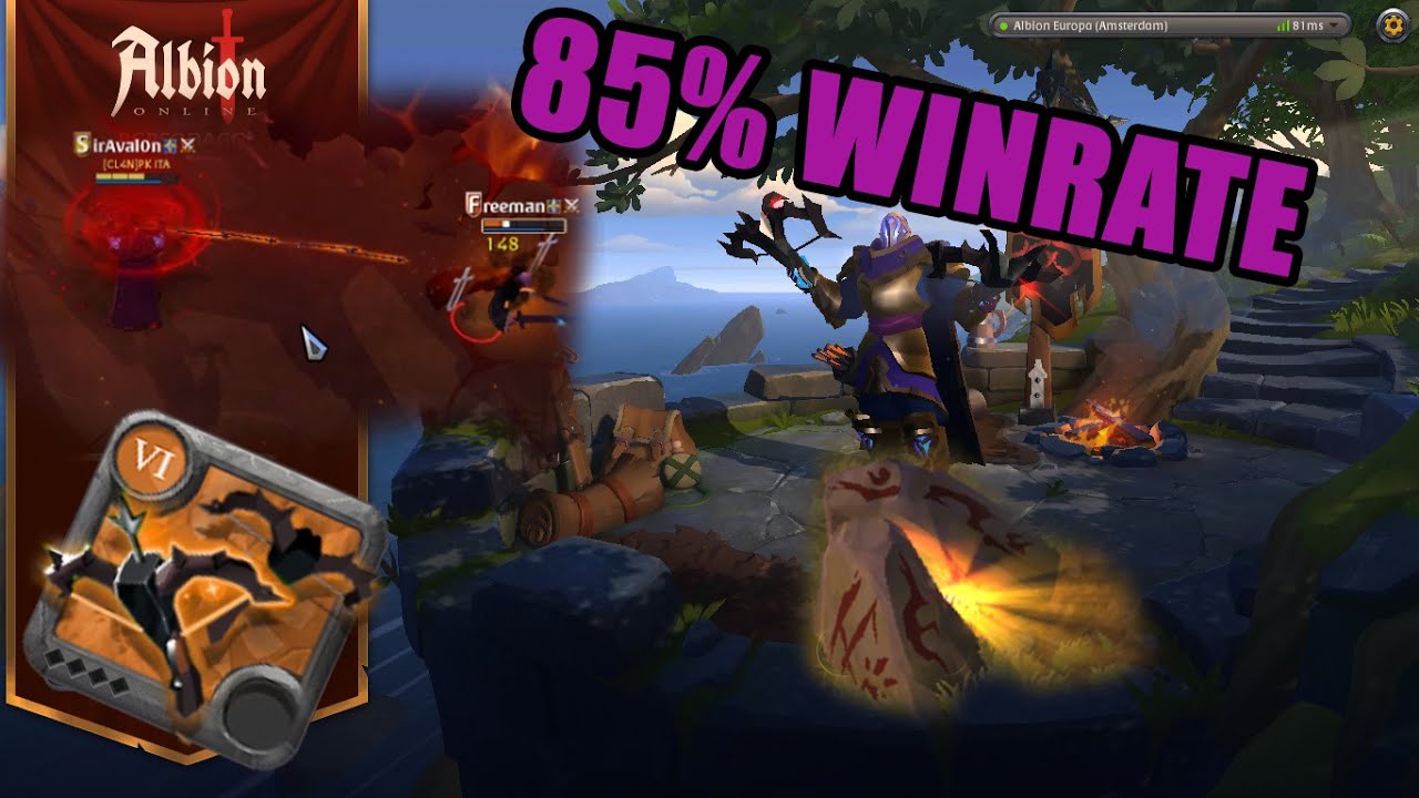 Albion Online PVP - Boltcaster in corrupted dungeon 85% WINRATE - YouTube