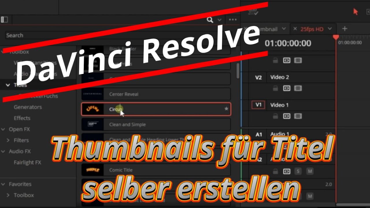 DaVinci Resolve Thumbnails leicht gemacht mit diesem einfachen Trick ...