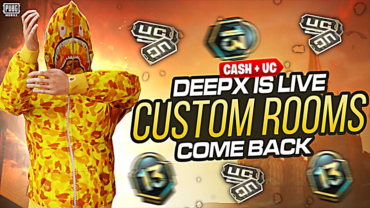 CUSTOM ROOMS | PUBG MOBILE LIVE ADVANCE CUSTOM ROOMS UC GIVEAWAY - TMG ...