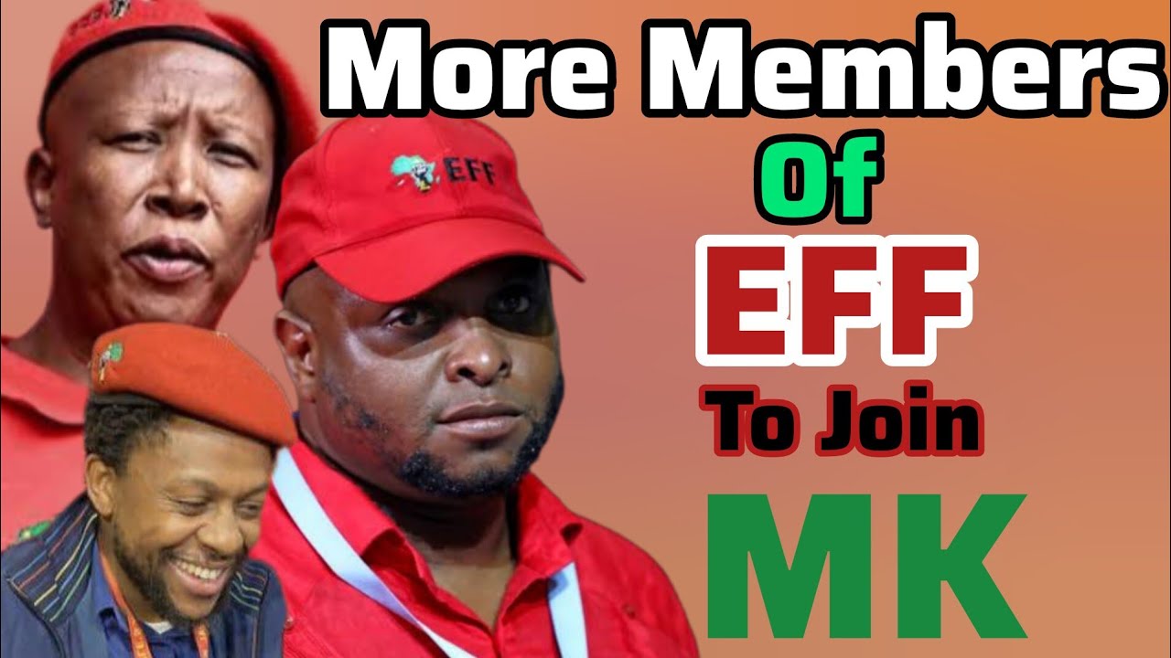 More Members of EFF are expected to join MK party like Floyd Shivambu ...