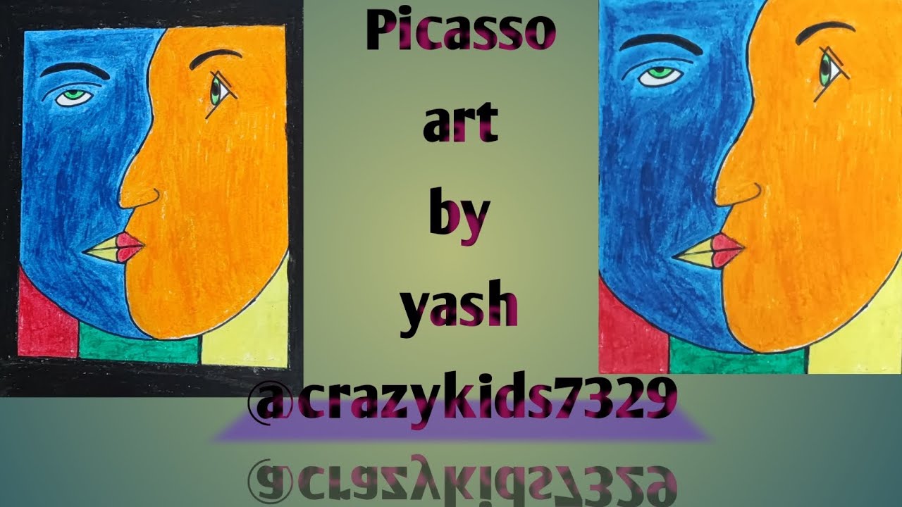 Drawing simple Picasso art//@crazyboys_7329 - YouTube