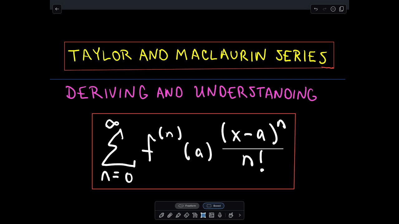 Taylor Maclaurin Series Expansion Proof Of The Formula YouTube
