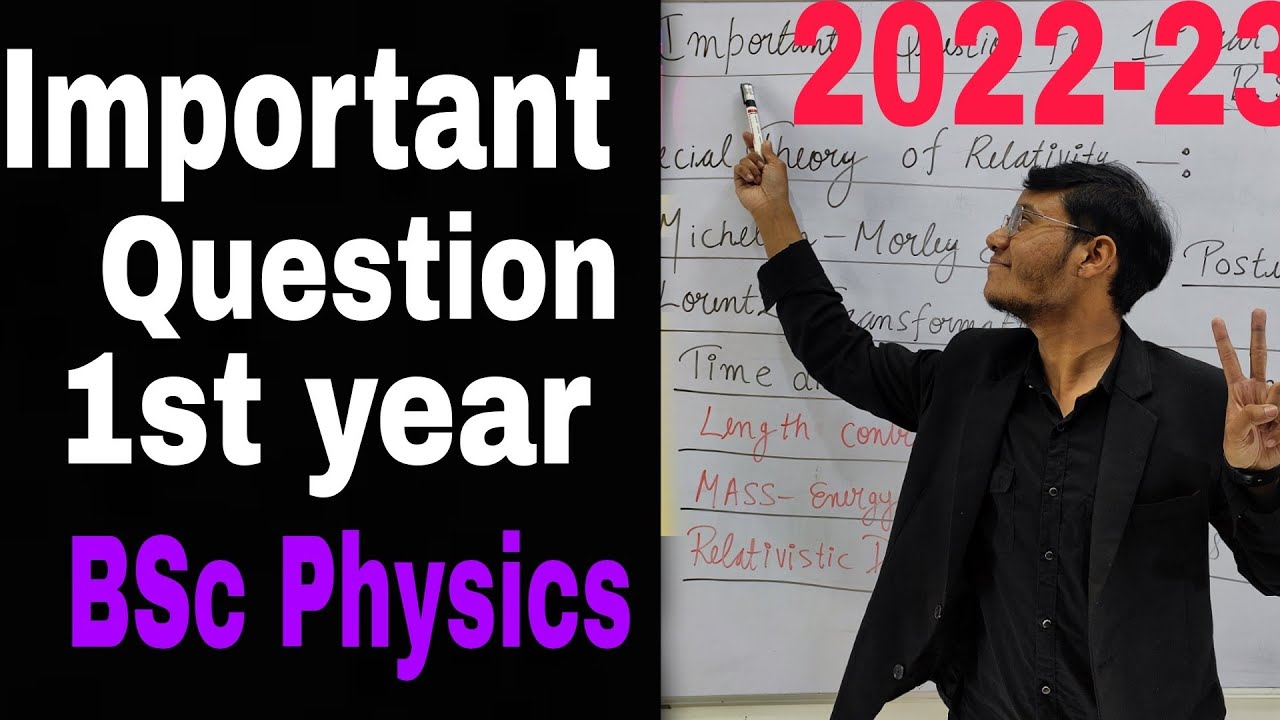 Important topics for 1st year Bsc Physics // Legendary Physics ...