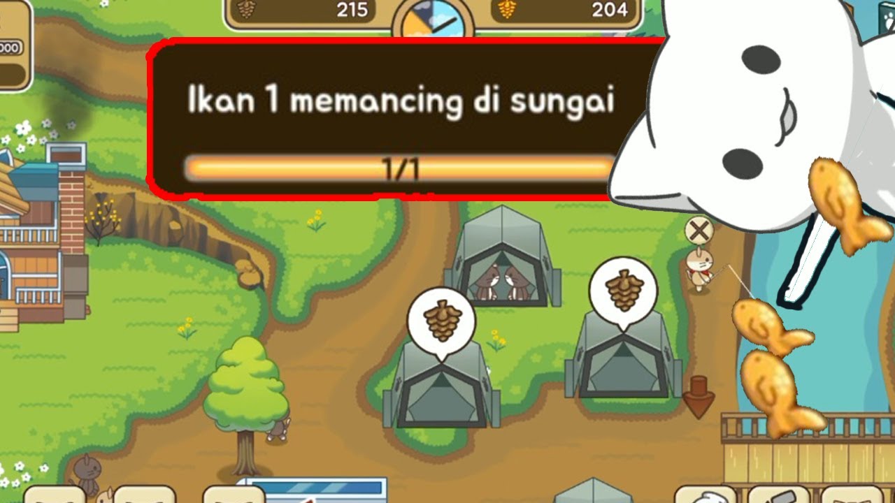 Cat Forest:Healing Camp - QUEST 23 || IKAN 1 MEMANCING DI SUNGAI - YouTube