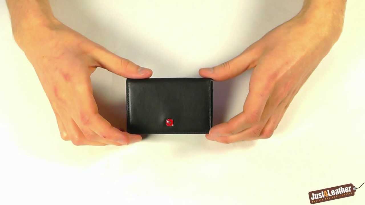Wenger Soft Full grain leather Card Holder Wallet - YouTube