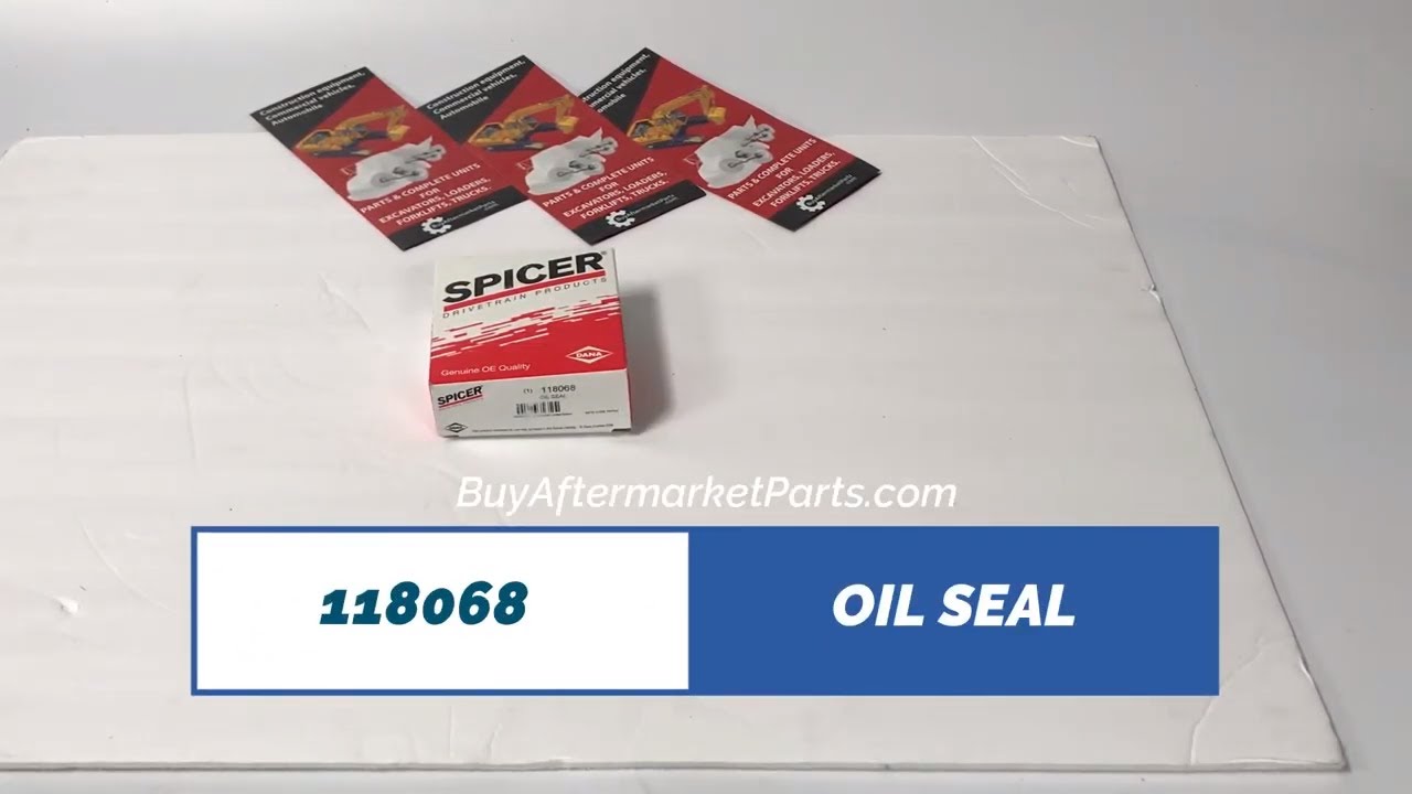118068 OIL SEAL Dana Spicer original part - YouTube
