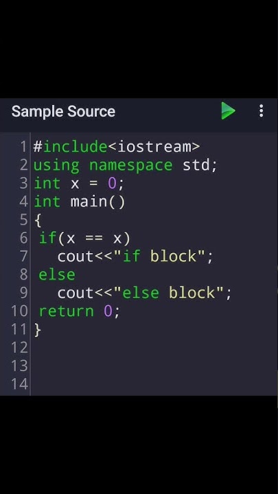 Which Block Is Executed In This C Plus Plus Program Cplusplus Shorts Coding Programming