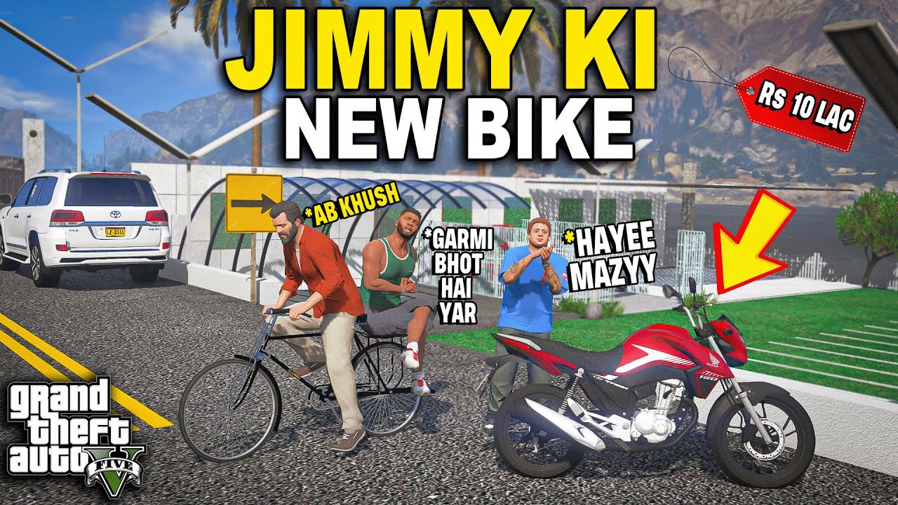 GTA 5 : Jimmy Ko New Bike Gift Kar Di | GTA 5 Real Life Story Mod - YouTube