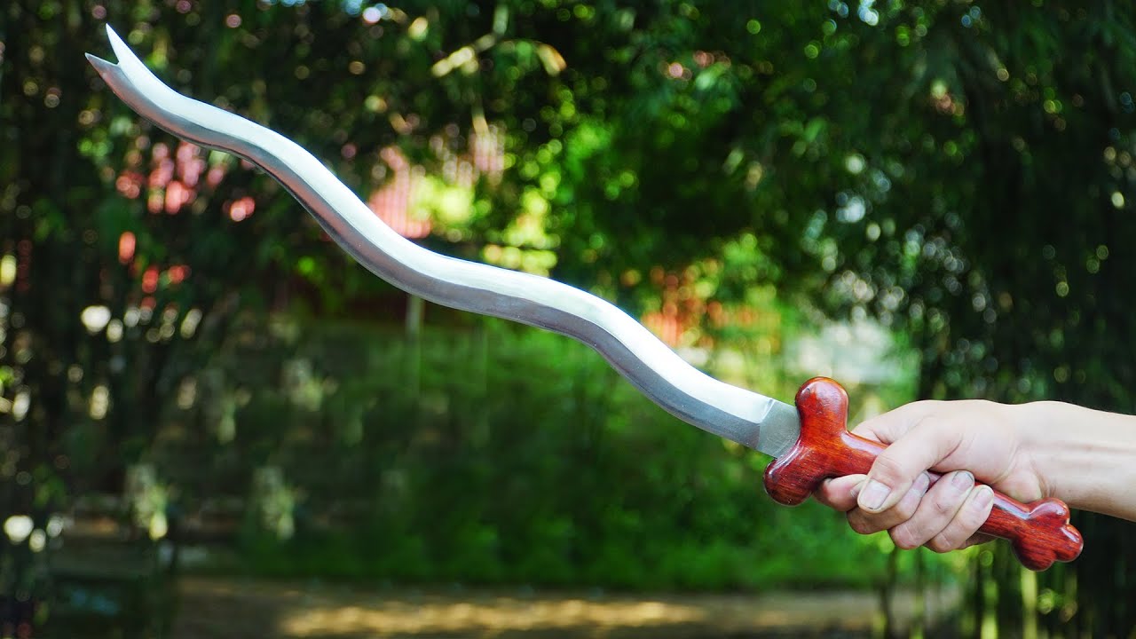 Scrap Metal Forged into a Snake Sword - YouTube