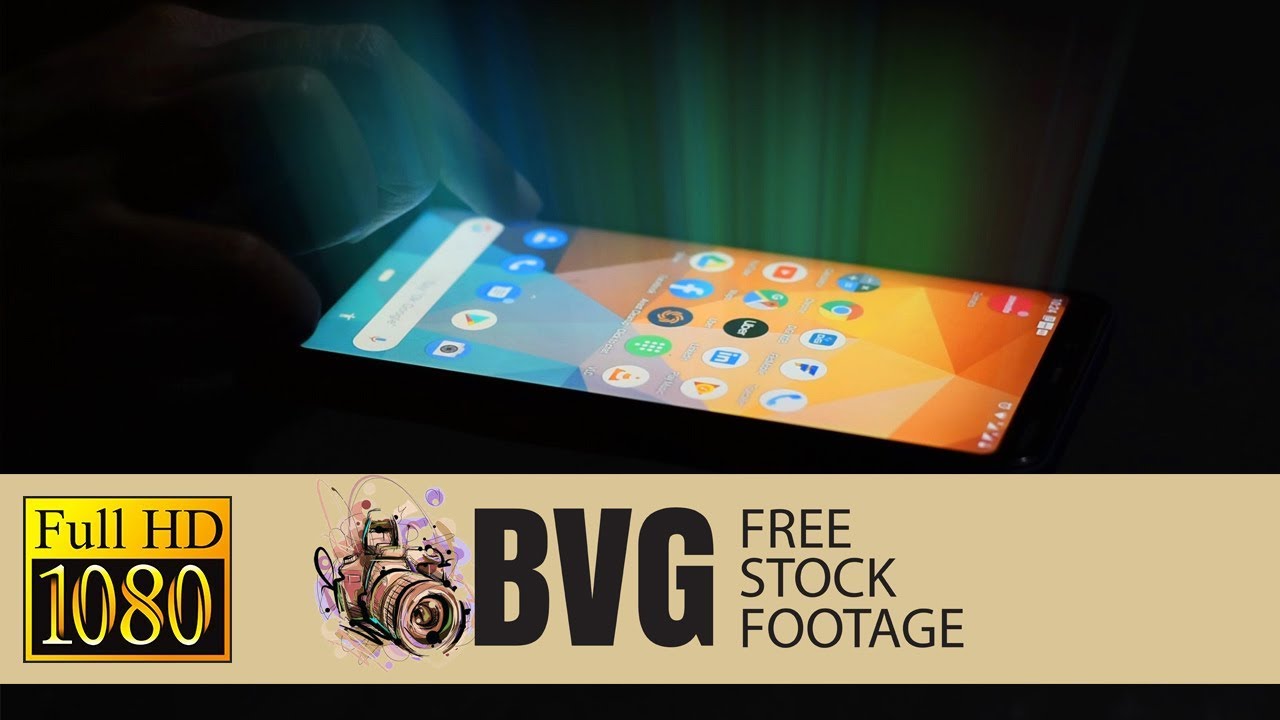 FREE STOCK VIDEO FOOTAGE DOWNLOAD l MOBILE PHONE WITH RAYS - YouTube