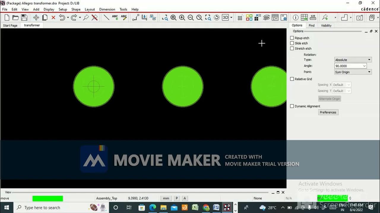 THROUGH HOLE FOOTPRINT CREATION IN ALLEGRO#ALLEGRO17.4#ALLEGRO#FOOTPRINT CREATION - YouTube