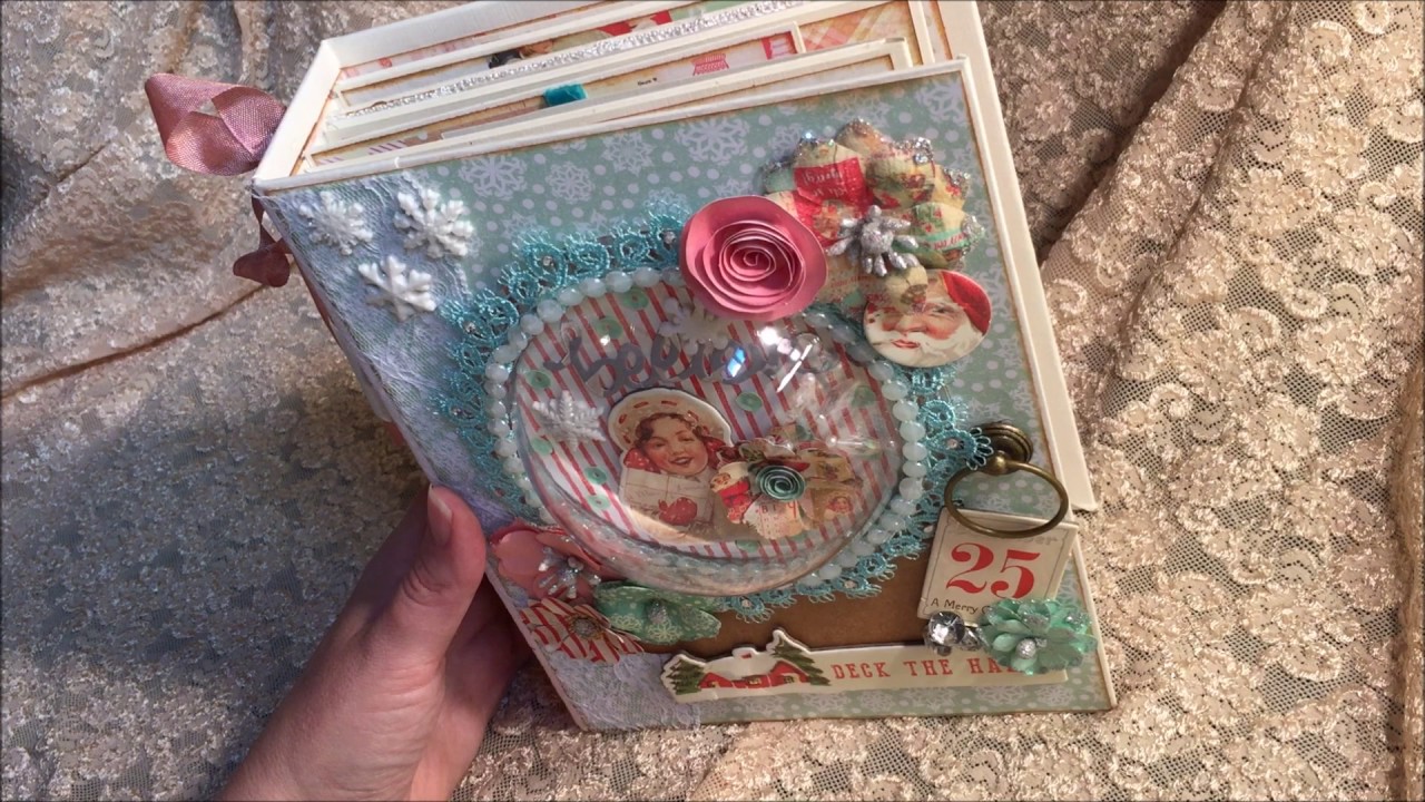 Snow Globe Mini Album Tutorial - YouTube
