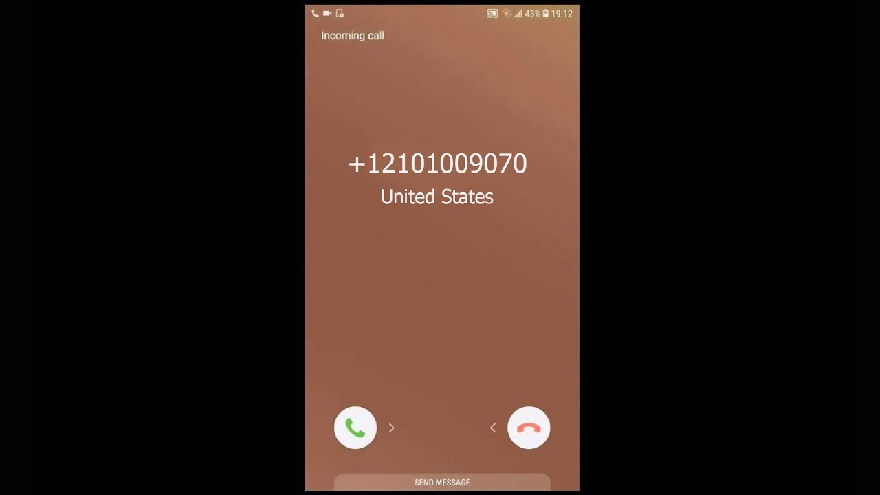 SAMSUNG GALAXY A7 incoming call - YouTube