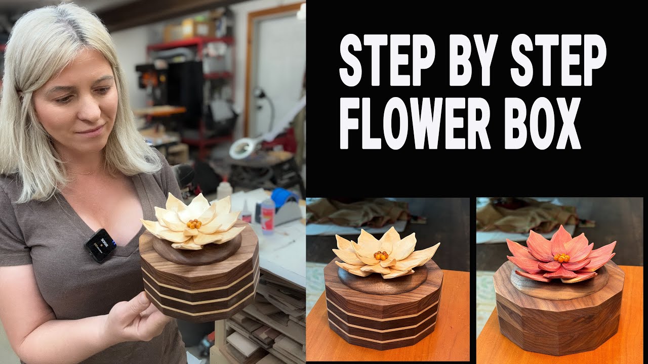 Mastering Woodcraft: DIY Flower Wooden Box Tutorial | Step-by-step ...