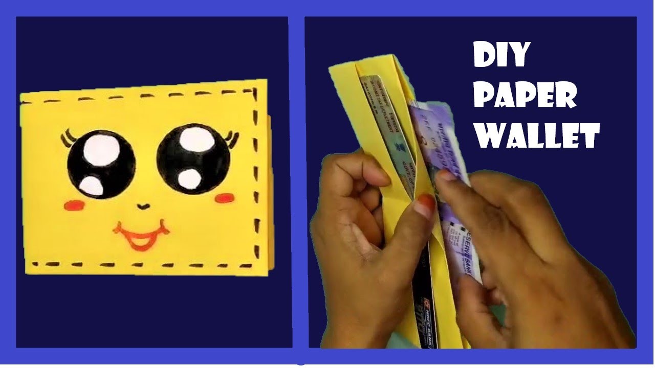 DIY paper wallet|how to make cute paper wallet|mini cute paper wallet ...
