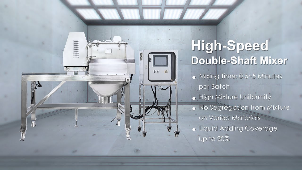 High Speed Double-Shaft Mixer_ DSM-50 - YouTube