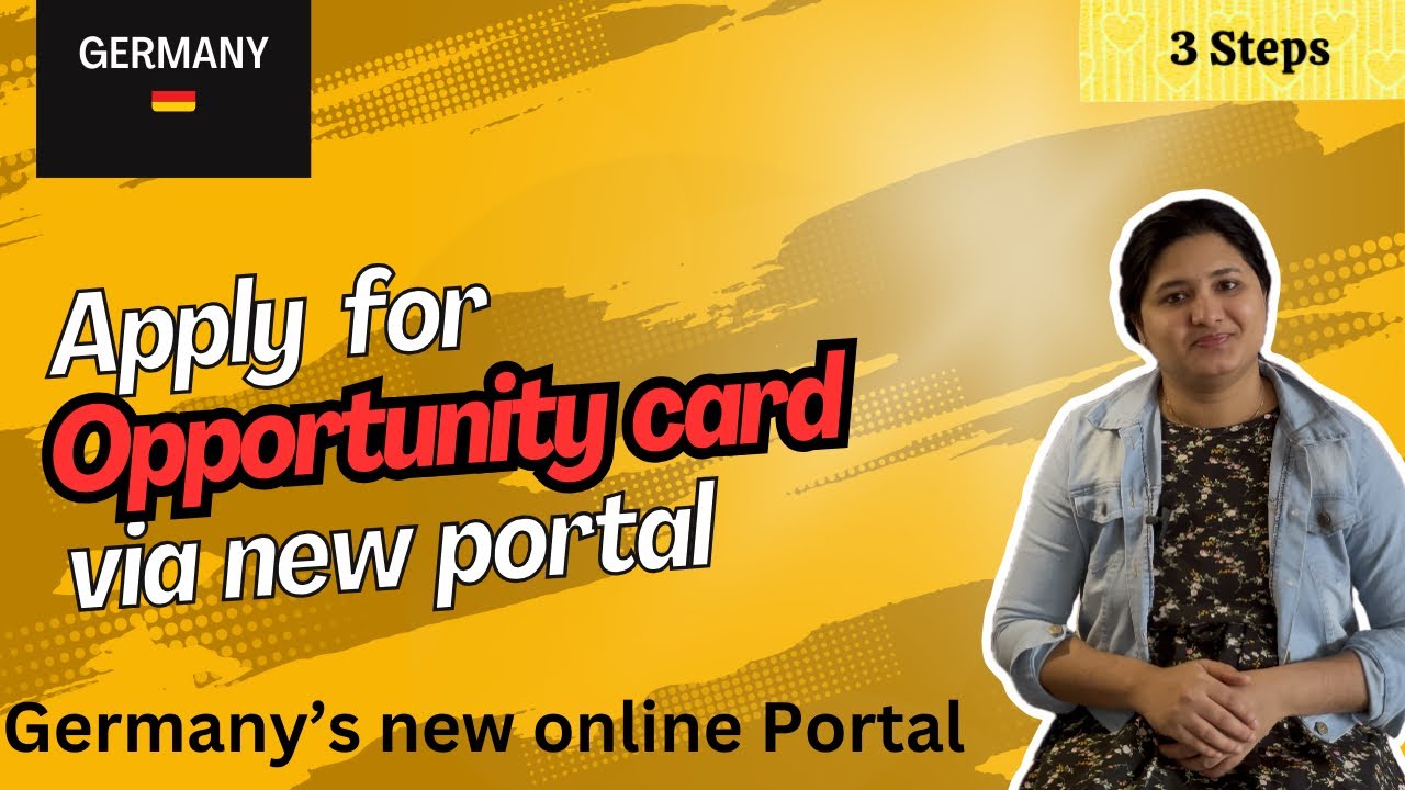 Steps to apply opportunity card via new online Portal Germany - YouTube