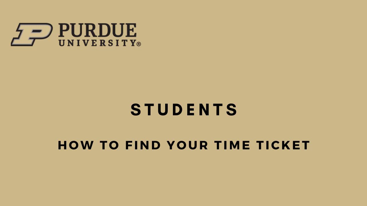 Students how to find your time ticket - YouTube