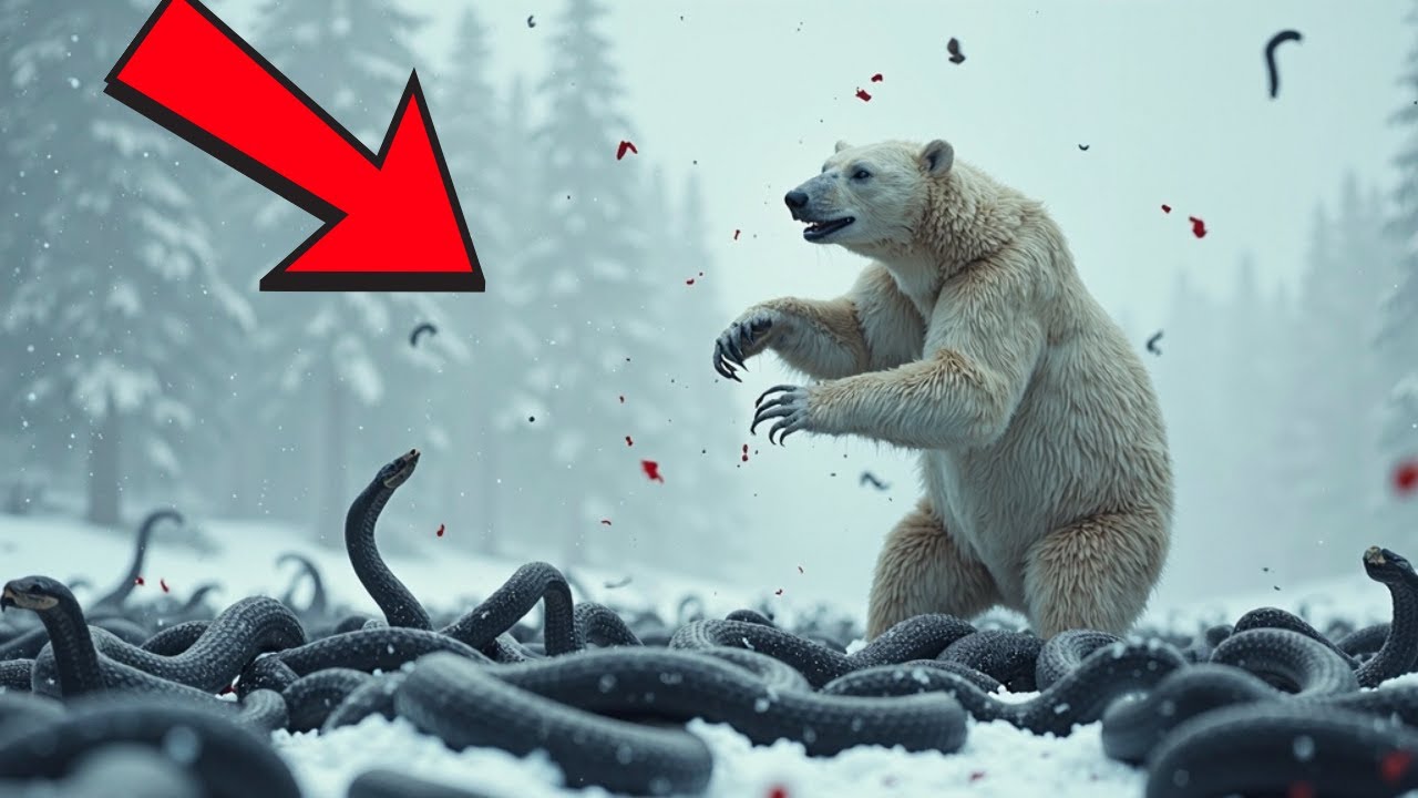 Millions of Snakes Attack the White Bear! Epic Rescue in the Snowstorm ...