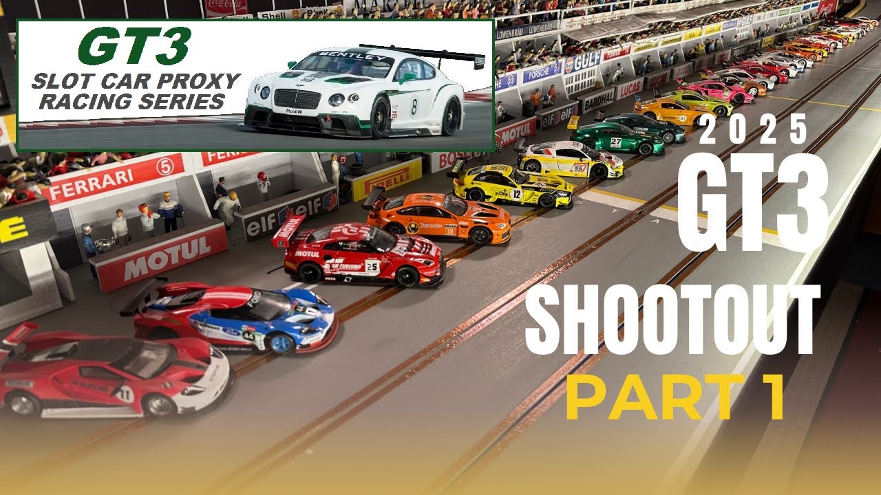 GT3 Slot Car Proxy Shootout Pt 1! NSR, Scaleauto, Racer Sideways,Slot ...