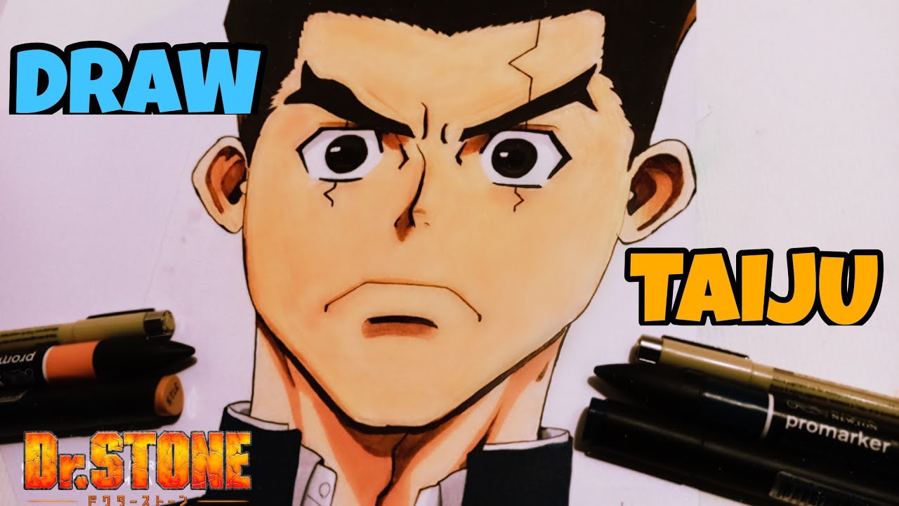 How to Draw Taiju from Dr.Stone - Dessiner Taiju - YouTube