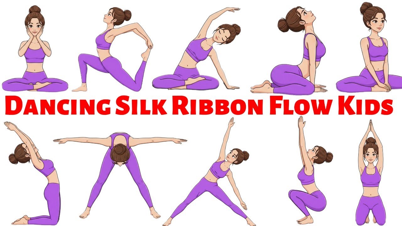The Ultimate Dancing Silk Ribbon Exercise for Yoga Kids - YouTube