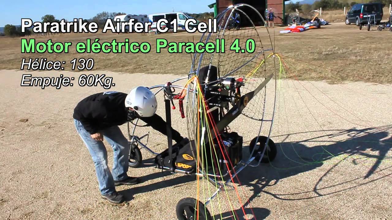 Paramotor electrico Airfer Paracell 4.0 - YouTube