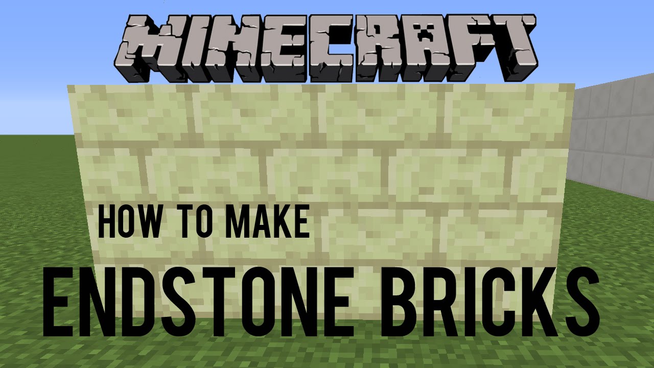 How To Make Endstone Bricks In Minecraft 1.9 - Snapshot 15w31a - YouTube