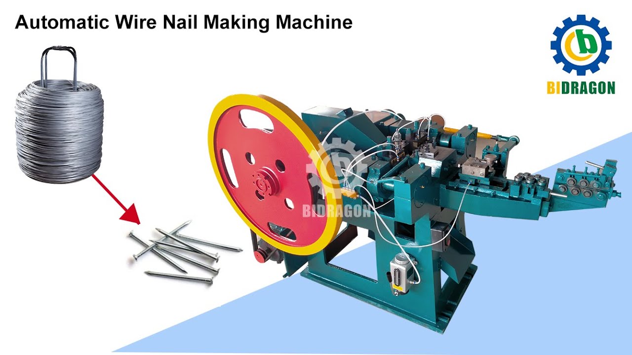 Automatic Wire Nail Making Machine #nailmakingmachine - YouTube