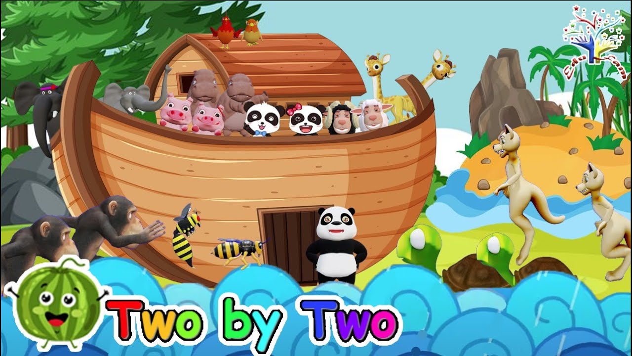 The Animals Went In Two By Two TBT2 || Animal Family || EduFam || Kids ...