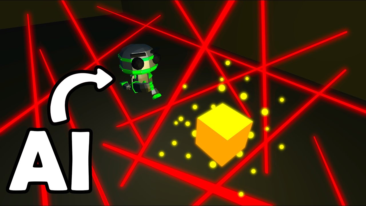 AI Learns to Survive Laser Obstacle Courses - YouTube