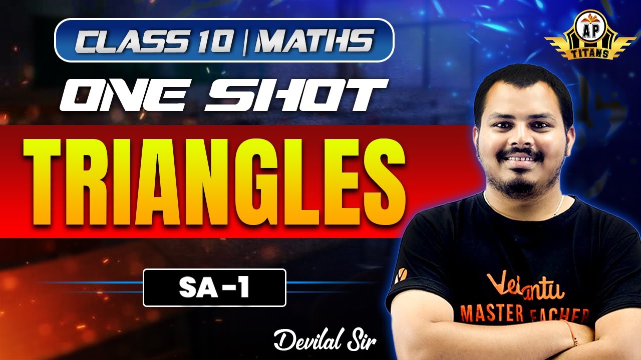 Triangles | SA-1 | Maths | Class 10 | AP Board | in Telugu | Devilal ...