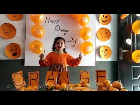 Orange Day Celebration || Orange Day Activities - YouTube