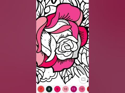 Color by Number. Roses - YouTube