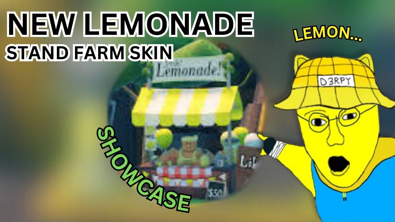 New Lemonade Stand Farm Skin (SHOWCASE) | Roblox TDS - YouTube