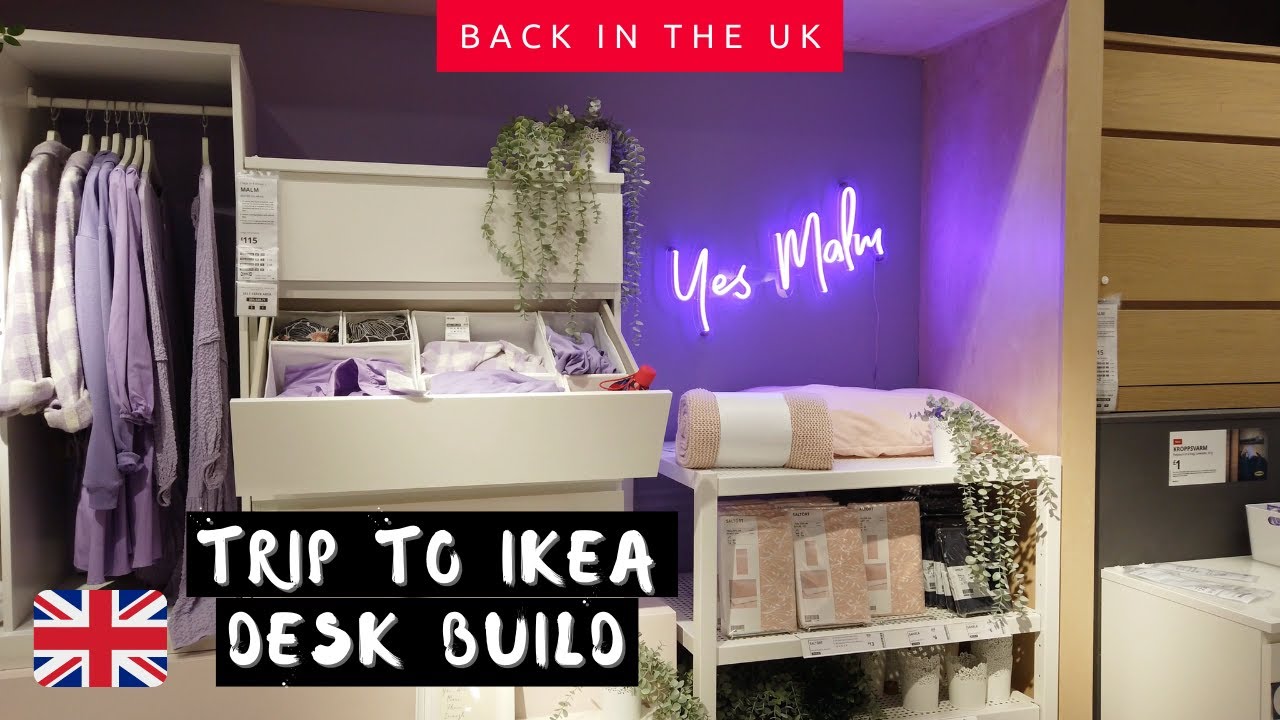 Back in the UK... trip to IKEA to sort out our loft out with a desk ...