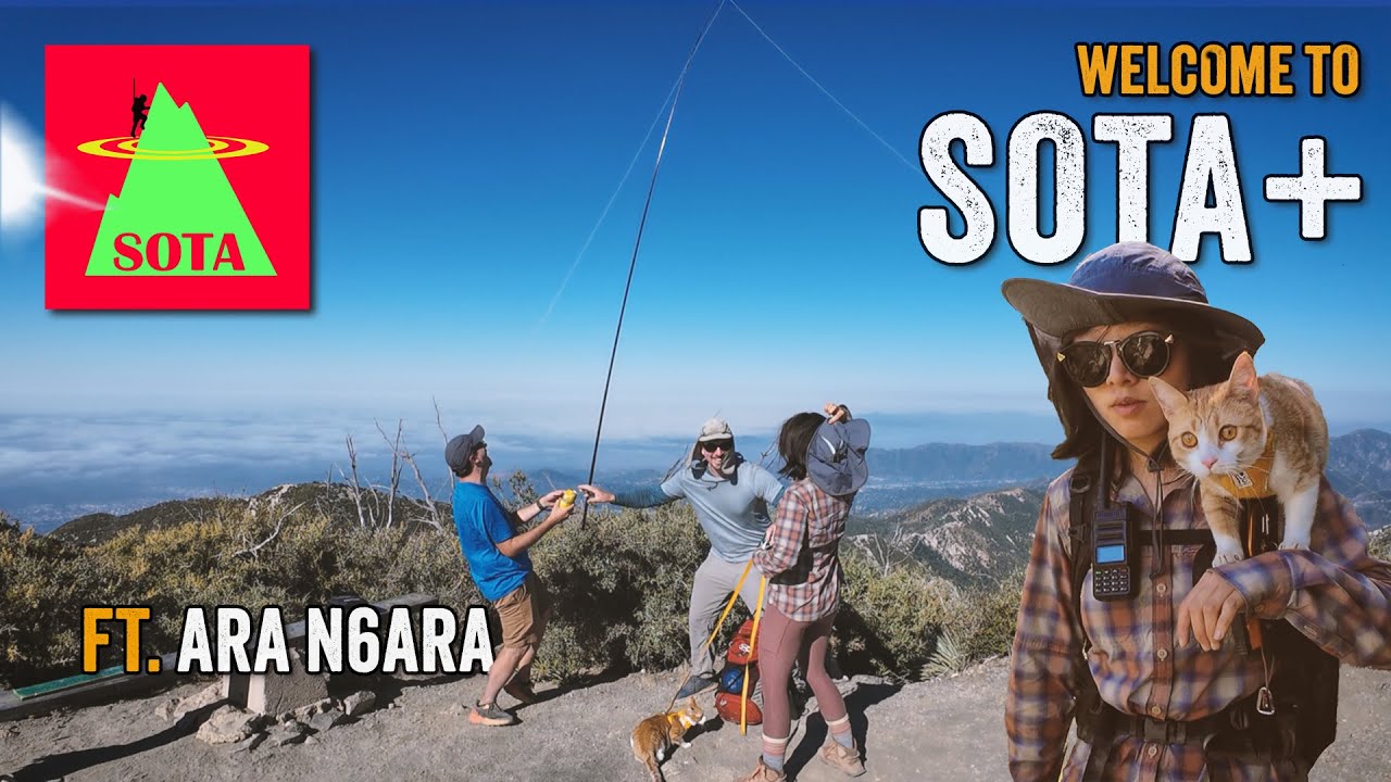San Gabriel Peak with N6ARA & SOTA Cat (ft. Elecraft KH1) - YouTube