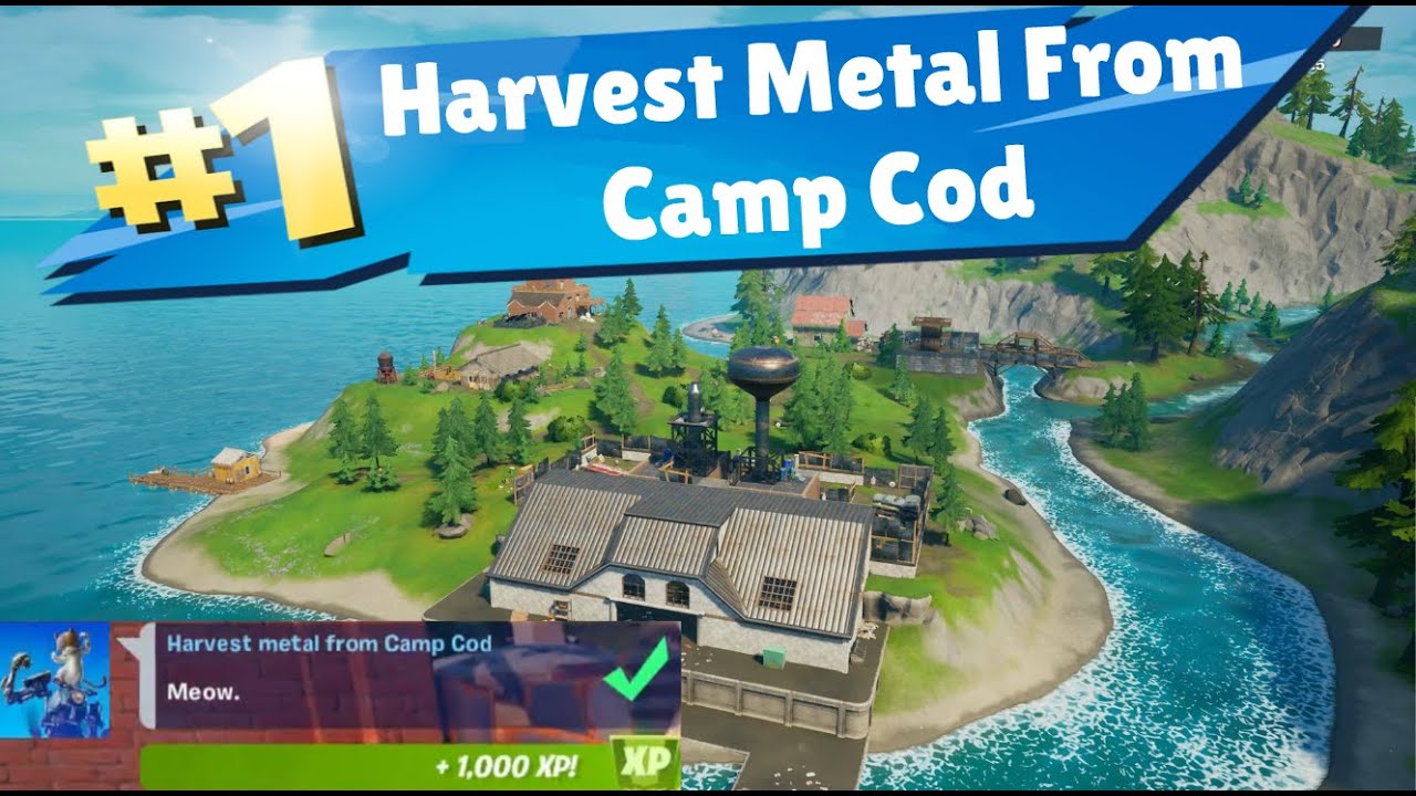 Harvest Metal from Camp Cod Location - Fortnite - YouTube