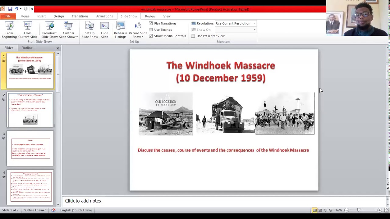 Lesson Presentation: The Windhoek Massacre .Namibian History Grade 9 ...