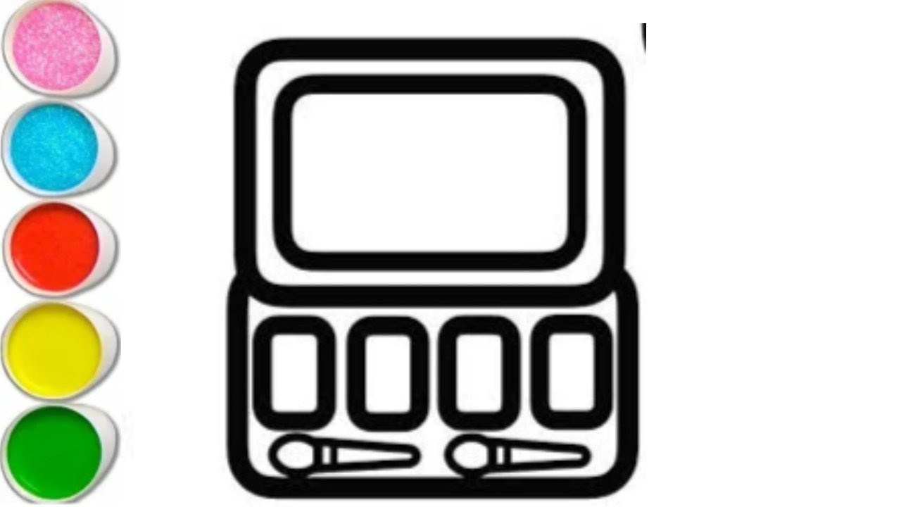 Makeup set drawing, coloring & painting for kids and toddlers | How to ...